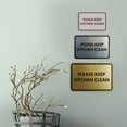 Classic Framed Please Keep Kitchen Clean Sign (White) - Large - Walmart.com