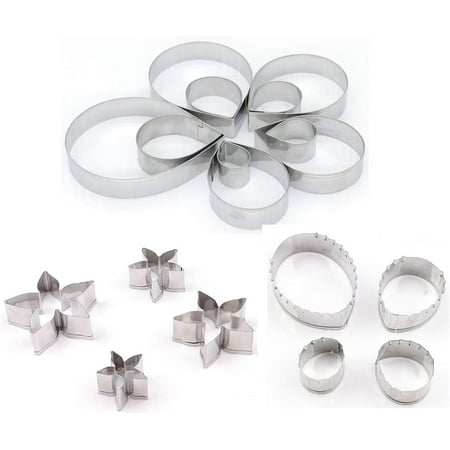 18Pcs Austin Rose Cutter Set, Rose Petal Cutter Set Calyx Cutter ...