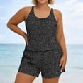 Hduncf Women's Plus Size Swim Romper One Piece Swimsuits Push-Up Padded ...