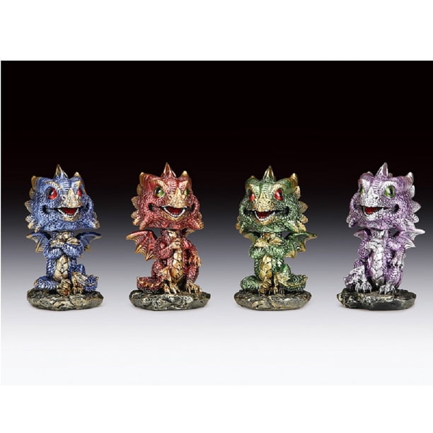 Bobblehead Dragons Set of 4 - Walmart.com