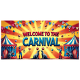 Carnival Welcome Banner Backdrop Colorful Circus Decoration for ...