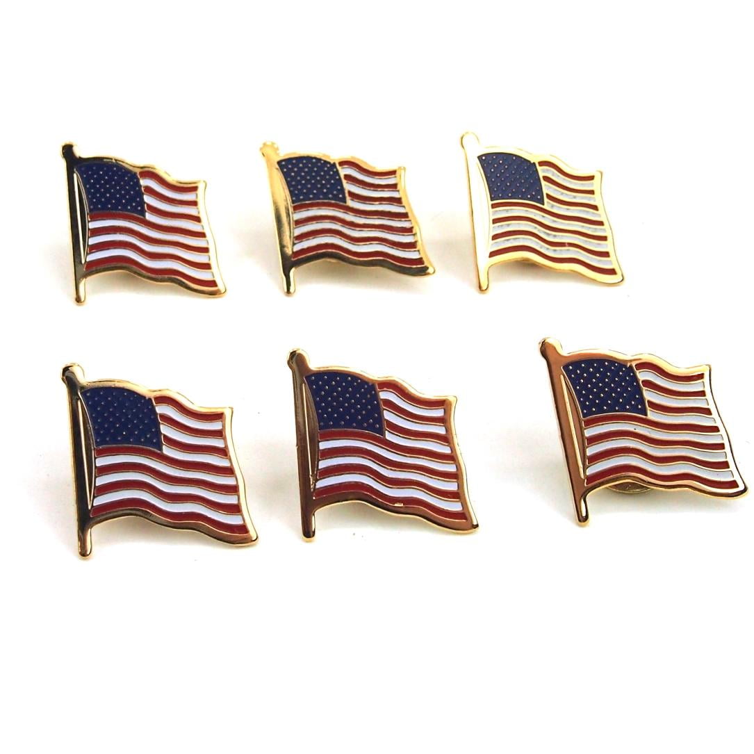 American Flag Pin 6Pcs - Walmart.com