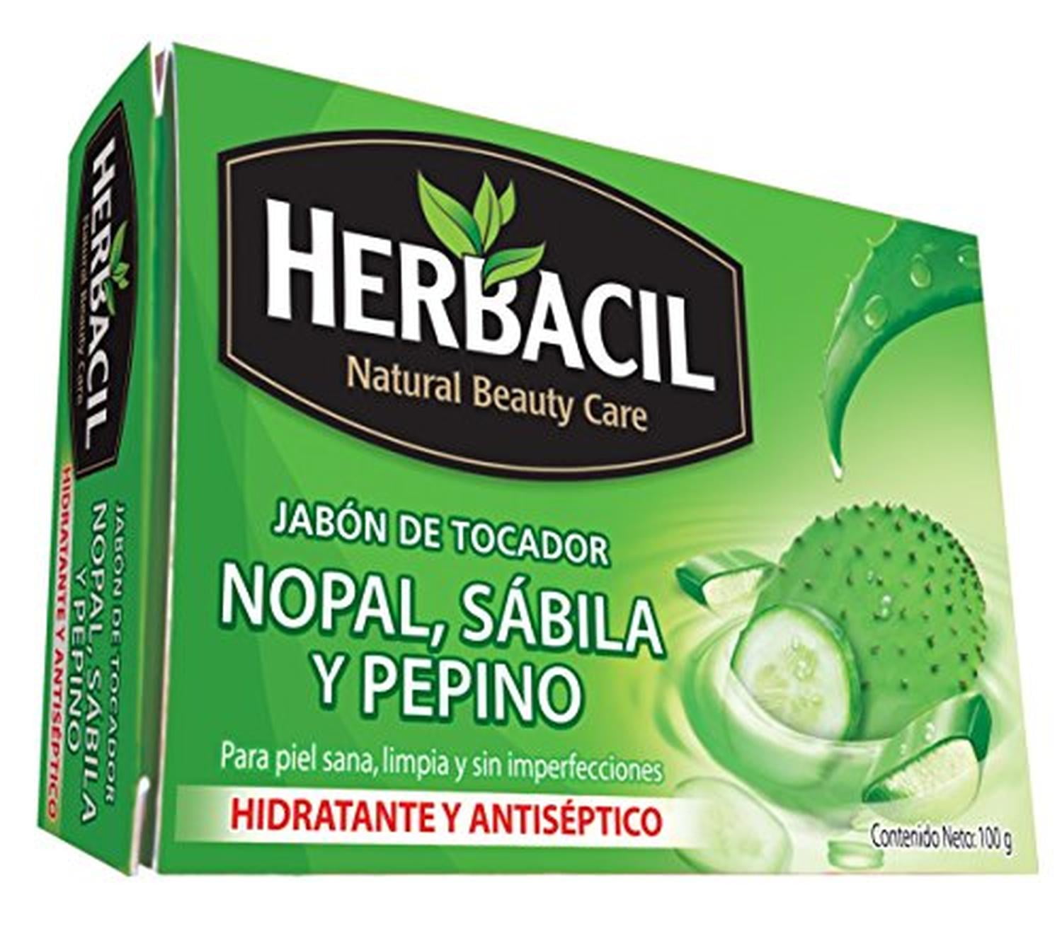 Herbacil Jabón de Nopal, Sábila y Pepino | Walmart en línea