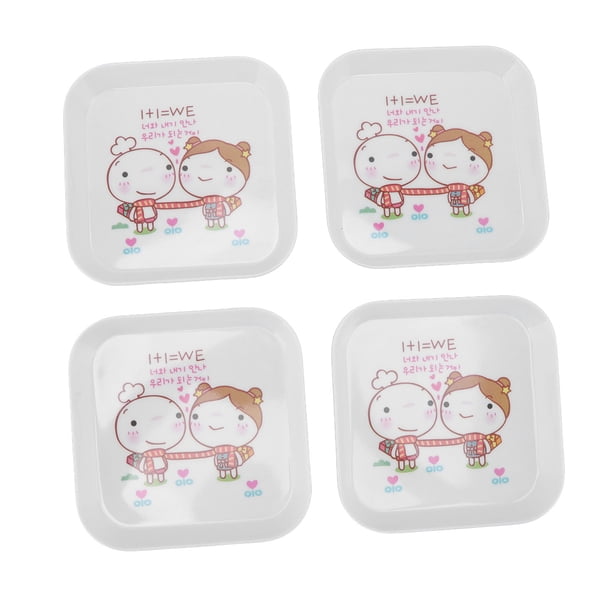 Serving Plate,4pcs Fruit Snack Plate Fruit Snack Plate Dessert Plates ...