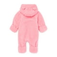 Wonder Nation Baby Teddy Fleece Pram with Hood, Size 0M- 9M - Walmart.com