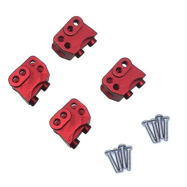 4pcs Metal Front & Rear Axle Lower Shock Linkage Link Mount,red ...