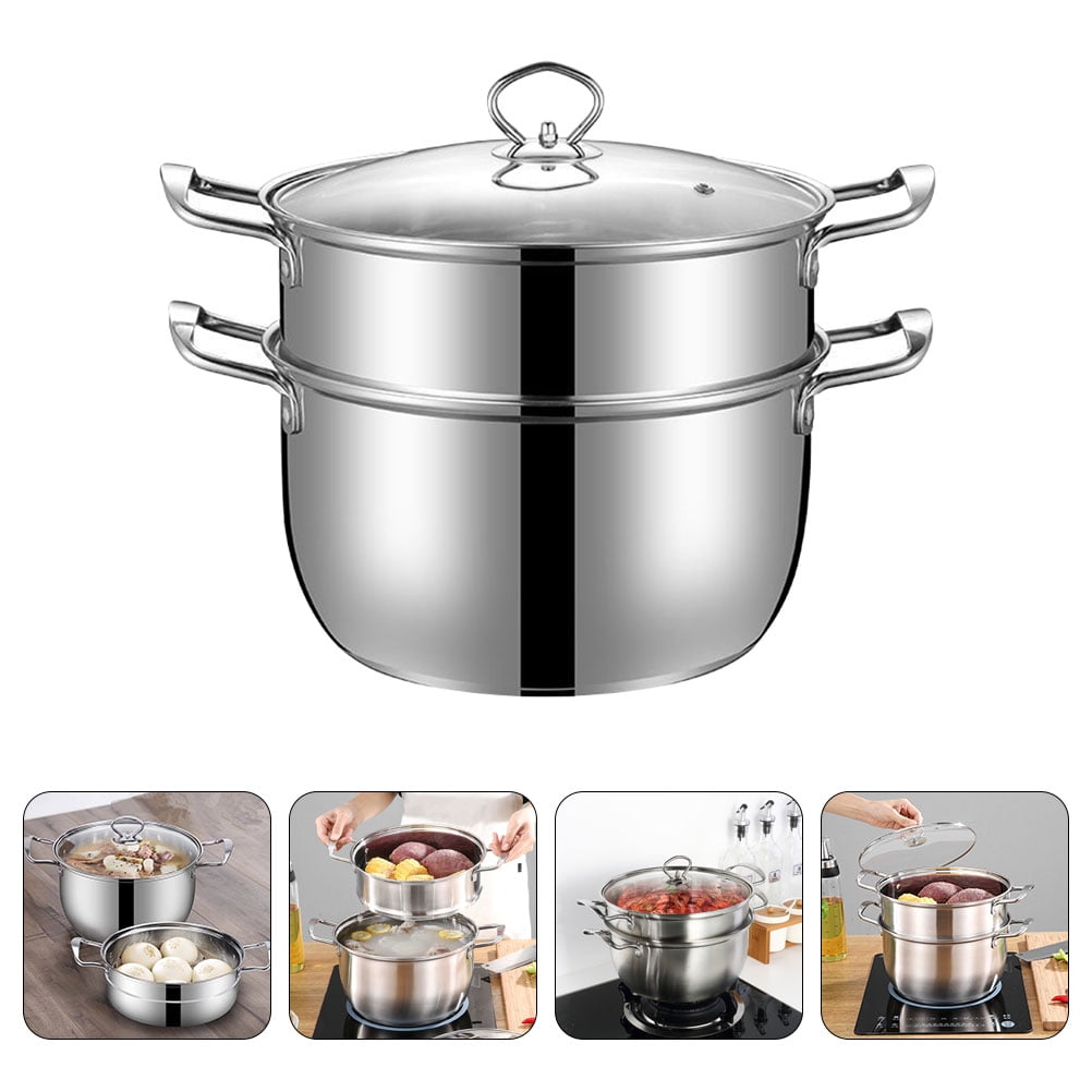 Click here for Oulii Stainless Steel Stock Pot Cooking Silver Rou... prices