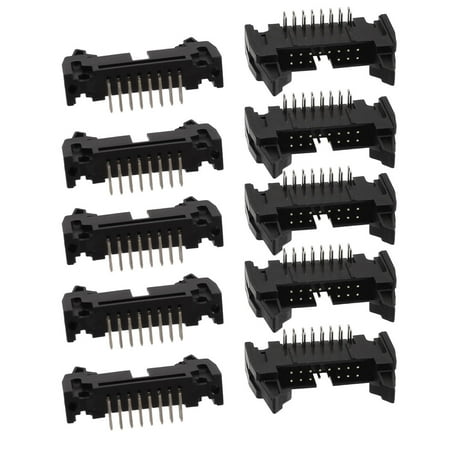 10 Pcs Double Rows 2x8 Pins 2.54mm Pitch Right Angle Pin Headers ...