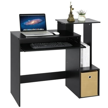 Costway 2 Tier Computer Desk PC Laptop Table Study Writing Home Office ...