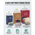 Book Lock Box, Combination Lock, Realistic Design, for Cash Jewelry ...