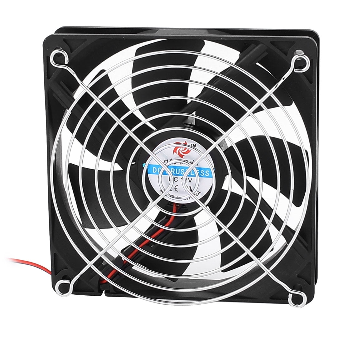 DC 12V 120x120x25mm Plastic 7 Vanes PC Case Cooling Fan w Dustproof ...