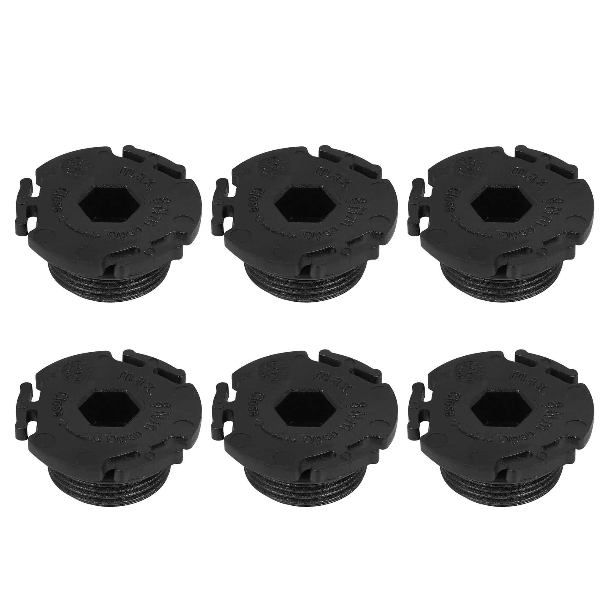 6pcs Black ABS Car Engine Oil Drain Plug Replacement for BMW 320i 2013 ...