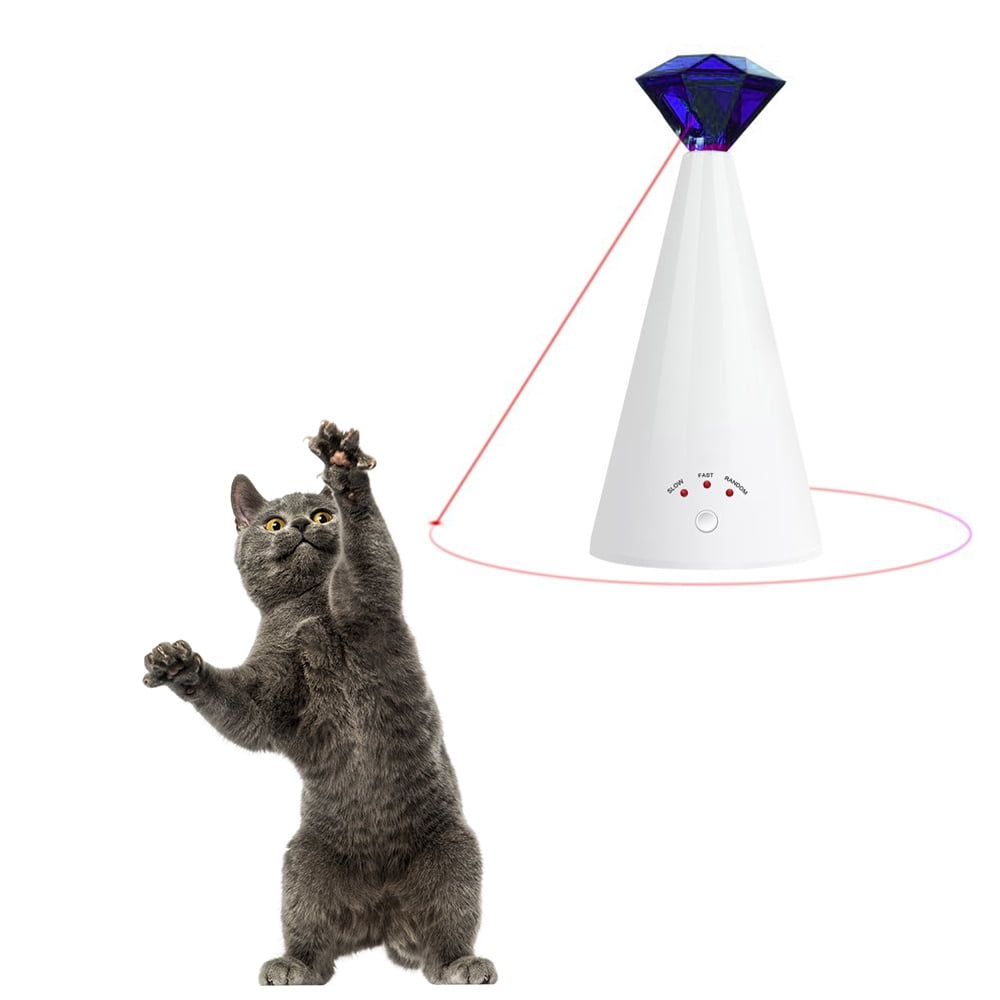 Cat Toy - Automatic Rotating Laser Pointer for Cool Cats, Electronic ...