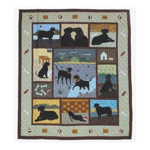Black Lab Quilt (Queen) - Walmart.com