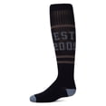 MeMoi Girls "EST 2005" Ribbed Cotton-Blend Varsity-Stripe Knee High ...