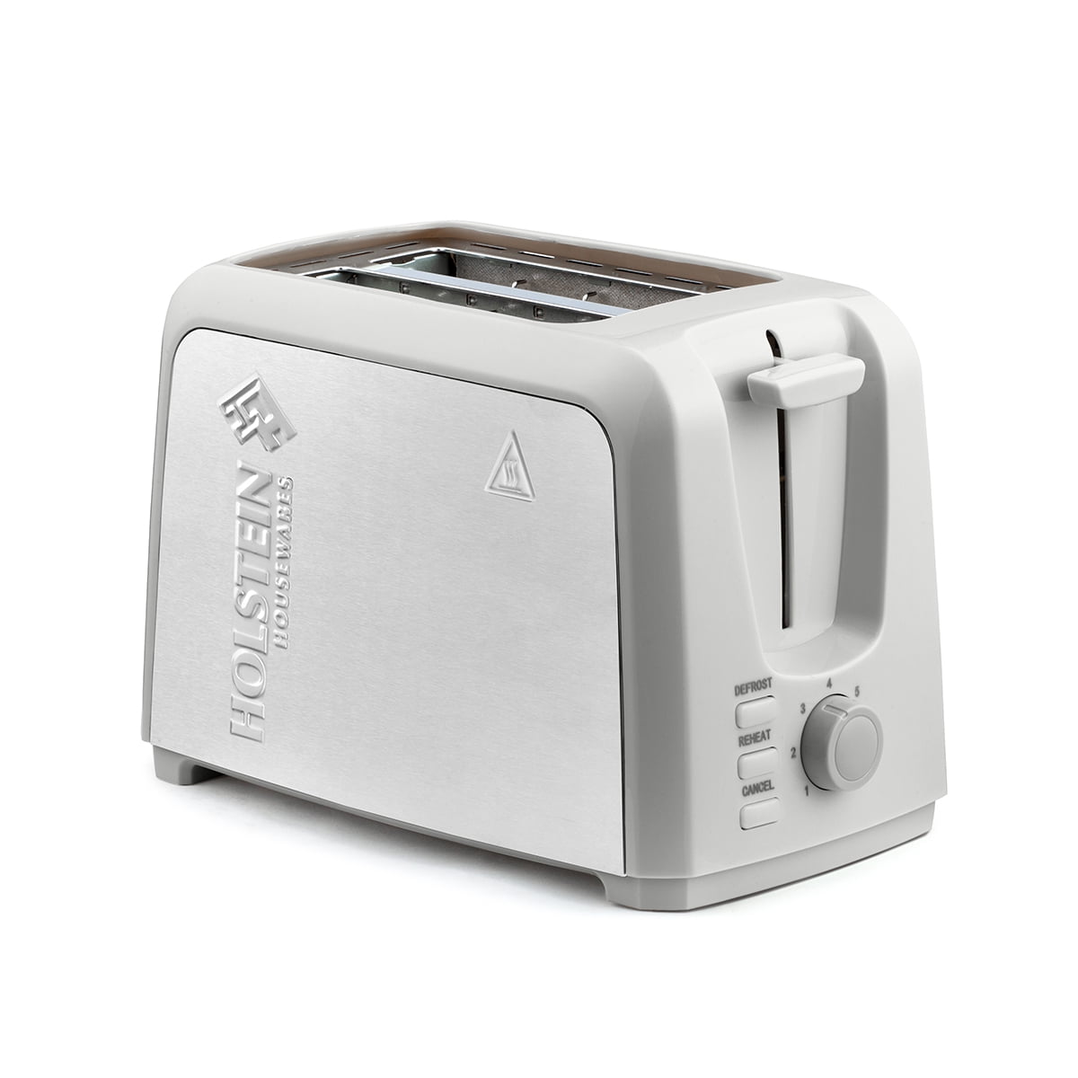 Holstein Housewares 2-Slice Toaster Gray with Defrost and Reheat ...