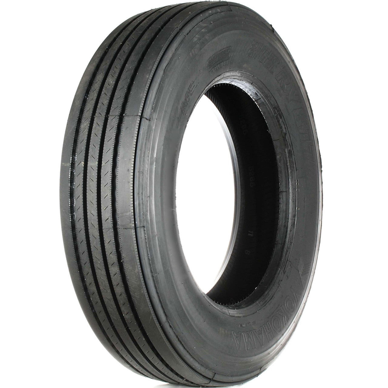 Set of 2 Tires 295/75R22.5 Yokohama RY617 Steer All position 16 Ply ...
