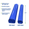 Make-A-Slide™ - 75 FEET LONG - Giant blue backyard slip and slide water ...