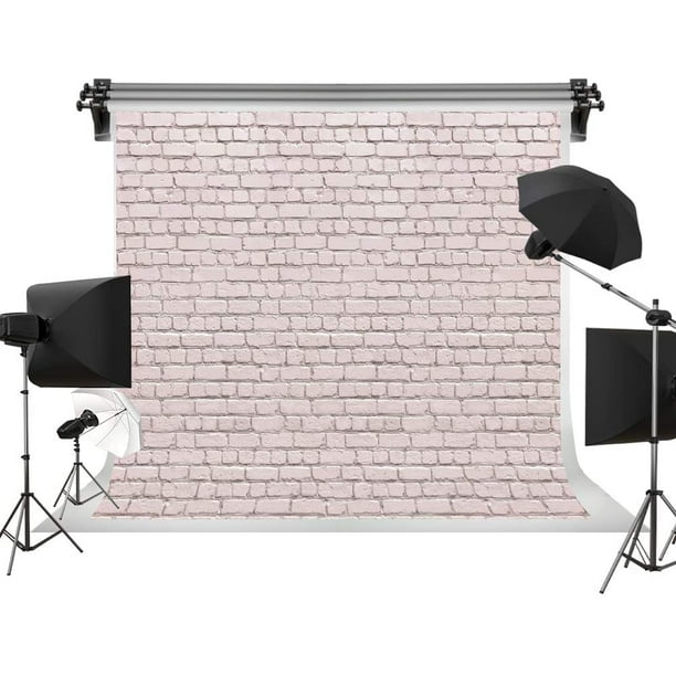 Kackool 6.5x5ft Pink Brick Photography Backdrop Brick Wall Background ...