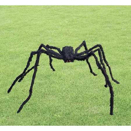6.6ft Giant Halloween Spider Large Fake Scary Hairy Spiders for ...
