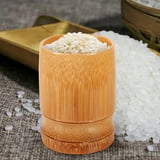 OUNONA Bamboo Measuring Cup for Rice and Flour with Light Brown Color ...
