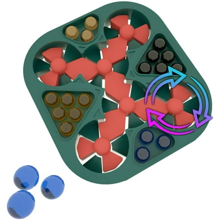 HEYTEAFidget Puzzle Orbit Rotating Beeds Toy, Sensory Bean Marball Game ...