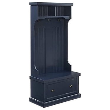 HomeStock Coastal Cottage Hall Tree Gray - Walmart.com