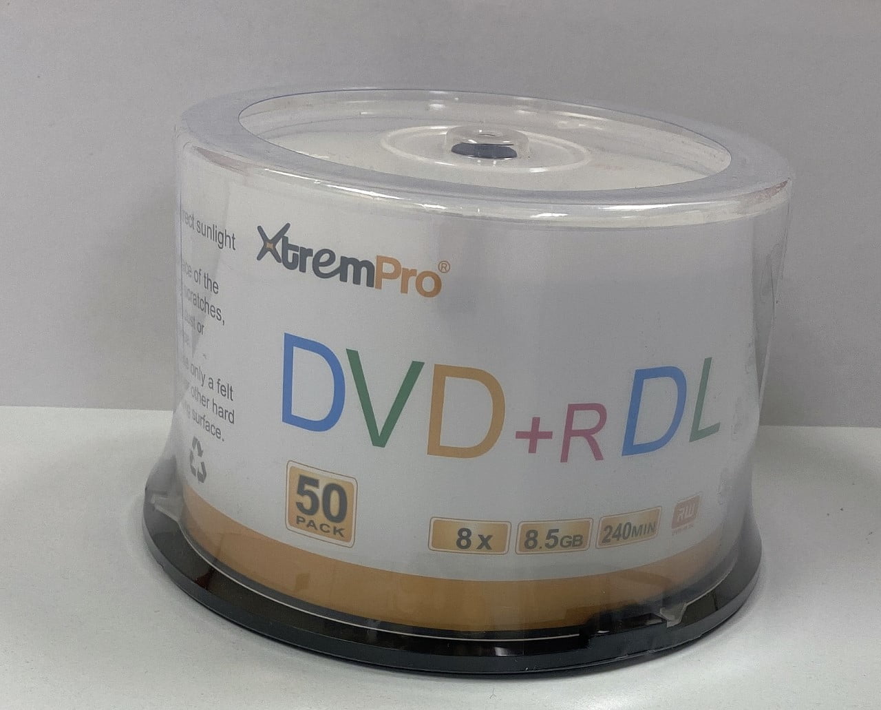 Blank CD DVD+R DL 8X 8.5GB 240Min Recordable Double Layer DVD 50 Pack ...