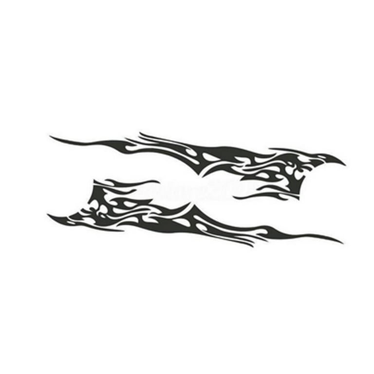 Black Flame Decals