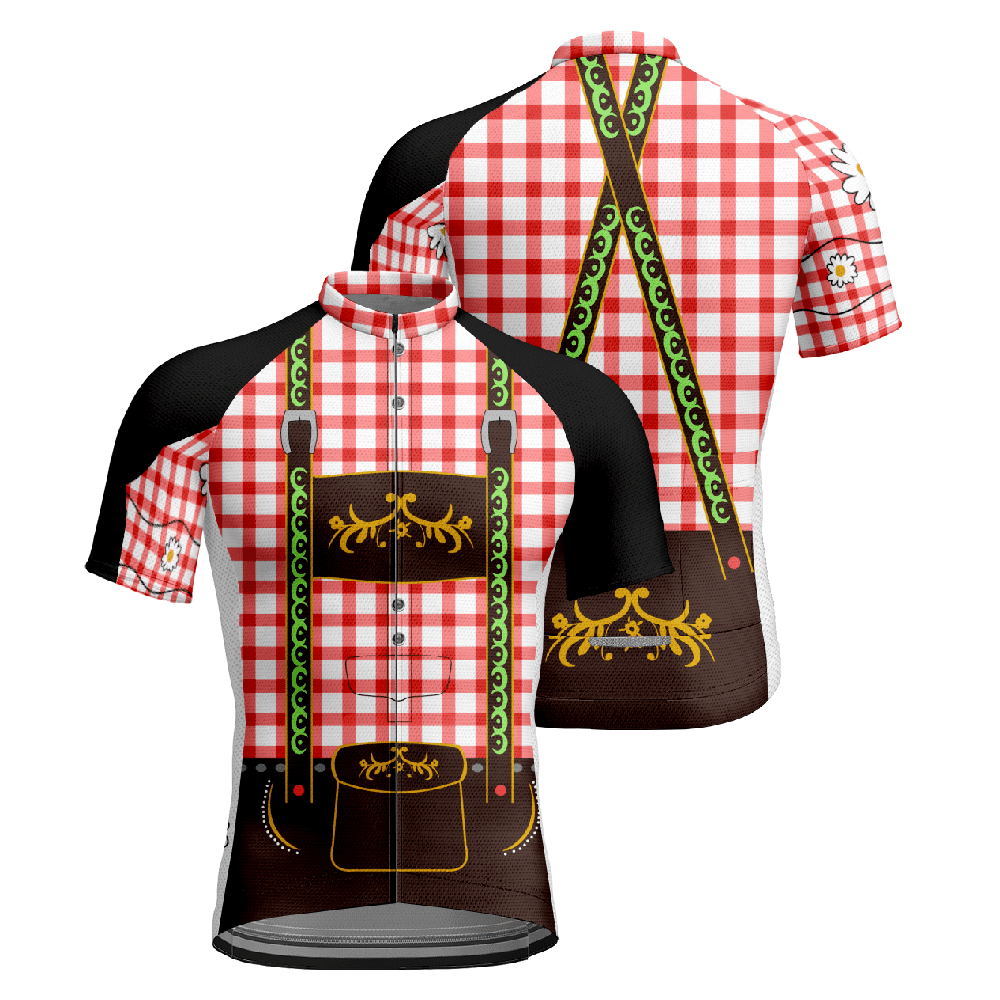 Fashion Bike Jersey Shirts with 3 Rear Pockets Comfortable Biking Shirt ...