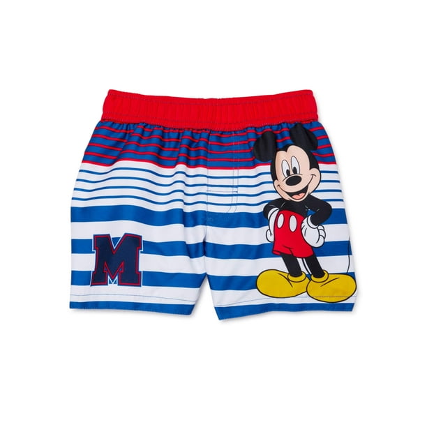 Mickey Mouse - Mickey Mouse Baby Toddler Boy Striped Swim Trunks ...