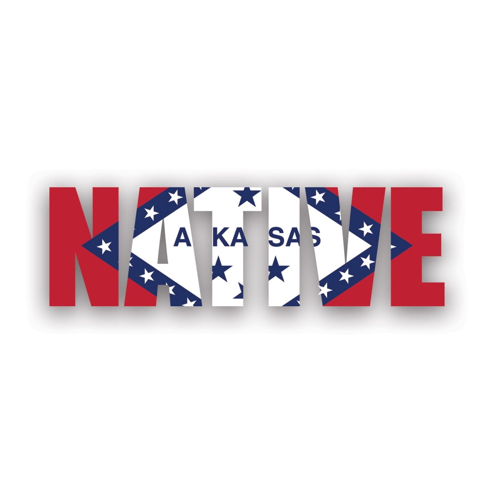 Arkansas Native Sticker Decal - Self Adhesive Vinyl - Weatherproof ...