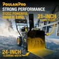 Poulan Pro 24 Inch Two Stage Self Propelled Gas Snow Blower with ...