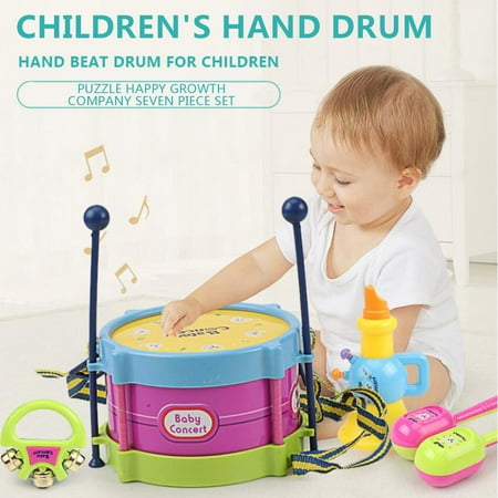 RXIRUCGD Toys Toddler Musical Instrument Toy Drum Set Boy Girl Drum ...