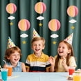 3-Pack Colorful Round Hot Air Balloon Paper Garland - 18-22 inch ...