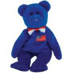 Ty Beanie Babies Sam the Bear Blue Patriotic Plush 2003 - Walmart.com