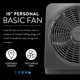 Treva 10 inch Battery Powered Portable 2 Speed Table Fan with Adapter ...