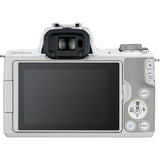 Canon EOS M50 Mark II Mirrorless Camera (White) + 15-45mm f/3.5-6.3 IS ...