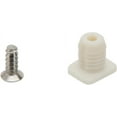 Silverline 8mm Plastic Hinge Dowel Inserts with Screws, 50 Pcs ...