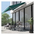 13x8ft Retractable Patio Awning, Sun Shade Shelter w/Crank, UV & Water ...