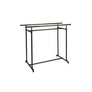 Econoco 60" Hangrail Adjustable Height Rolling Garment Clothing Rack ...