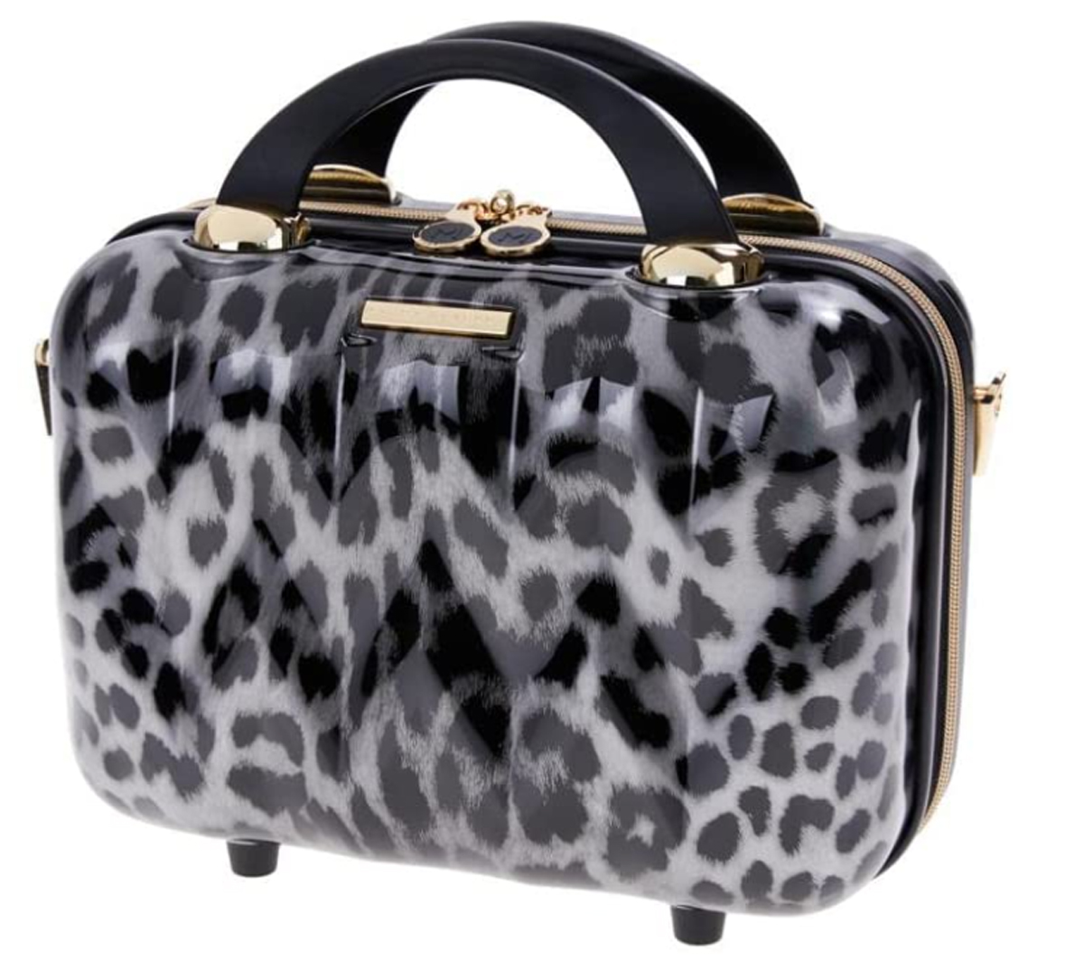 Marcy McKenna 2 in 1 Essential Hardside Beauty Case~ Onyx Leopard ...