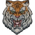 Tiger Embroidered Patches The Roaring Tiger Embroidery Applique Patches Animal Fabric Patches ...