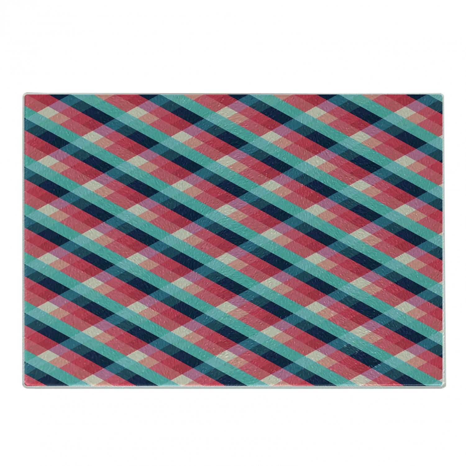 Geometric Cutting Board, Diagonal Grid Style Rhombuses with Different ...