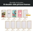 Alben Double Sided Standing Picture Frames, Ivory/Cream, 4x6 Inch, 10 ...