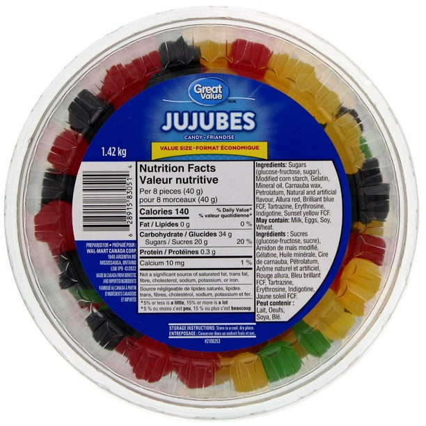 Great Value Jujubes Candy, 1.45 kg - Walmart.ca