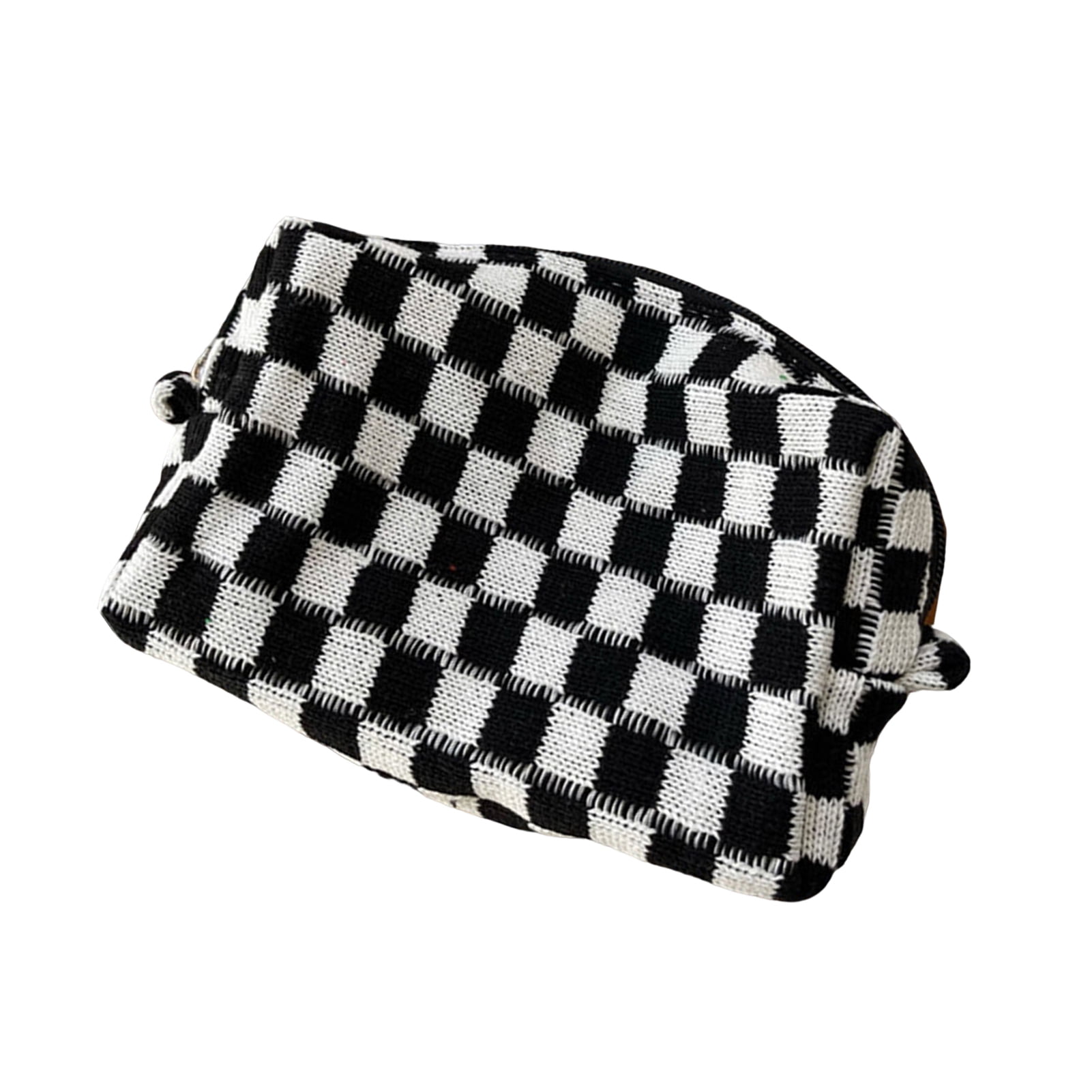 Farfi Makeup Bag High Capacity Dust-proof Portable INS Checkerboard ...