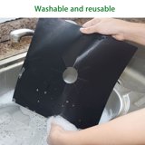 TSV Gas Range Protectors, 10.6” X 10.6”, 0.2MM, Non-Stick, Fast Clean ...