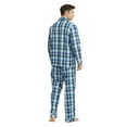 Vulcanodon Mens Pajama Set 100% Cotton, Long Sleeve Button Down PJ Set ...