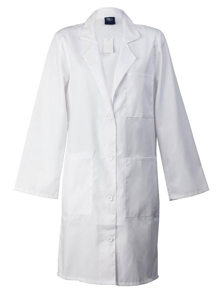 Medgear White Lab Coat 39" for Women with 3 Pockets, White, 2X-Large ...